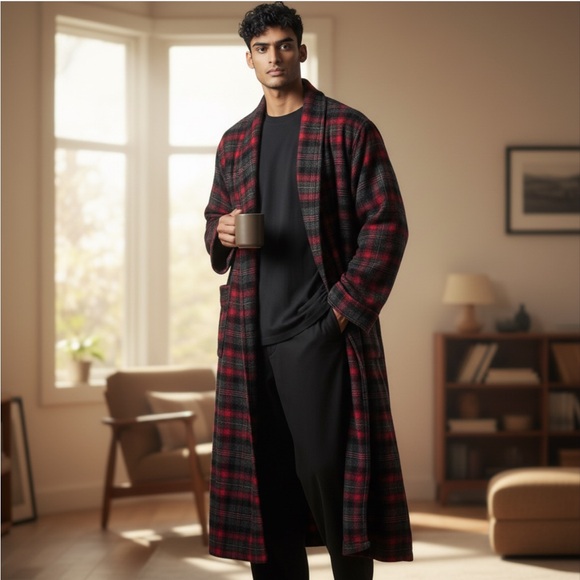 Pendleton | Other | Vintage Wool Pendleton Red Plaid Robe | Poshmark